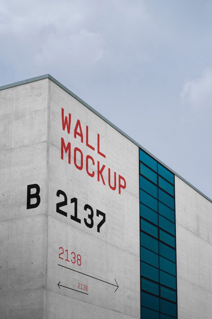 Free Building Facade PSD Mockup - A Type of Amigo