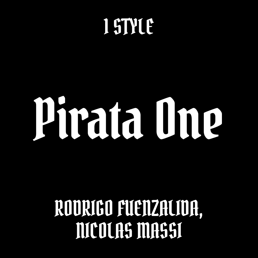 Pirata One - Free Font Download- A Type of Amigo