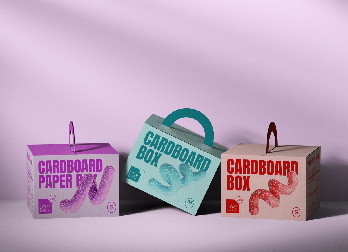 Free Scene With Cardboard Box Mockups - A Type of Amigo